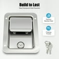 4Pcs Stainless Steel Trailer Paddle Door Latch Handle RV Truck Tool Box ...