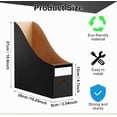 24 Pcs Cardboard Magazine File Holder Organizer, Desk File Organizer ...