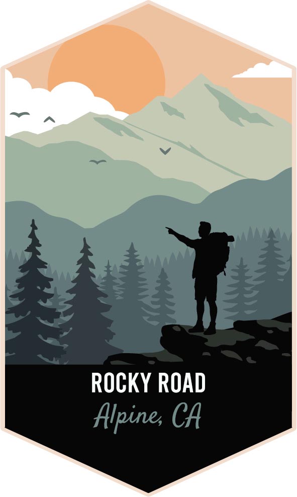 Alpine California Souvenir Vinyl Decal Hiking Trails Design - Walmart.com