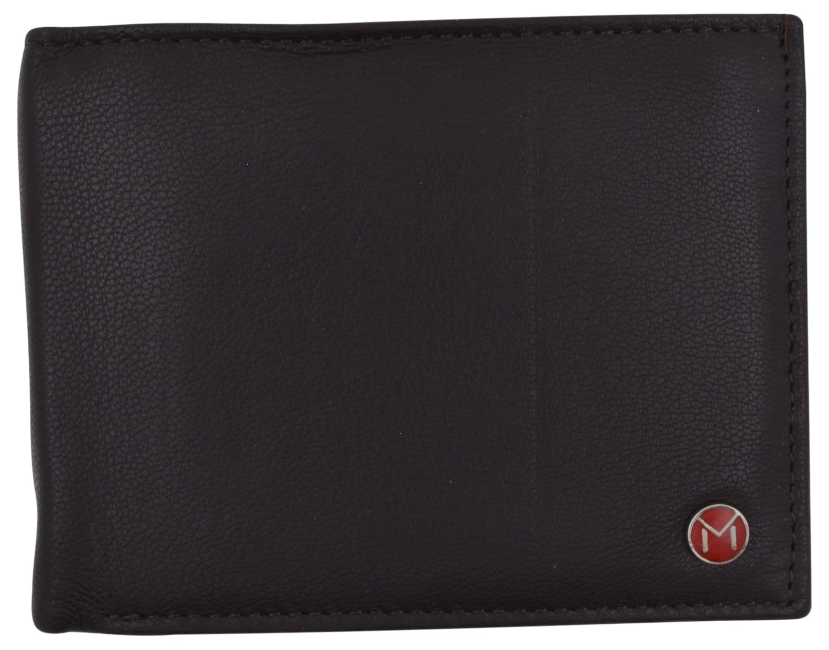 Swiss Marshall Mens Leather RFID Bifold Wallet 2 ID Windows Divided ...