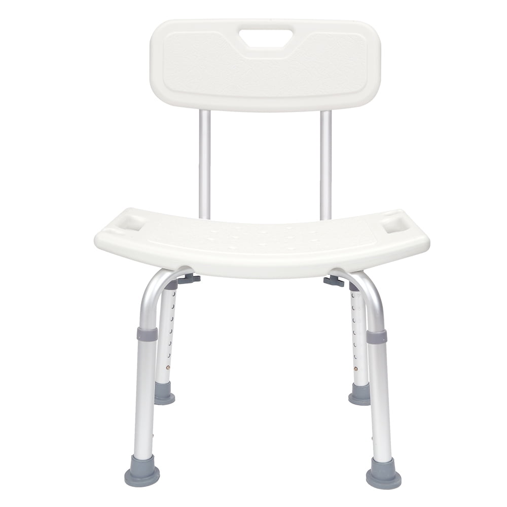 FCH Adjustable Bath Chair Shower Chair Stool with Backrest - Walmart.com
