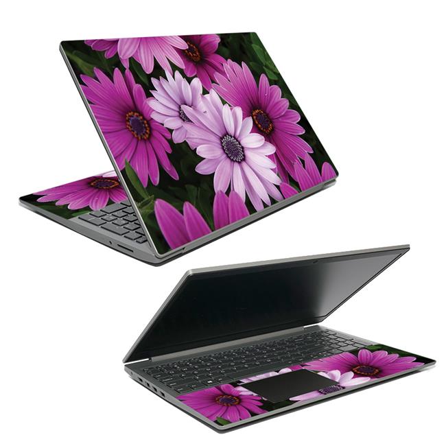 MightySkins LENIDS14515-Purple Flowers Skin for 15 in. 2019 Lenovo ...