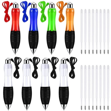 8 Pieces Big Fat Heavy Weighted Pens Wide Grip Weighted Ballpoint Pens ...