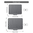 Sloped Silicone Kitchen Drain Mat Heat Resistant Nonsl Countertops ...