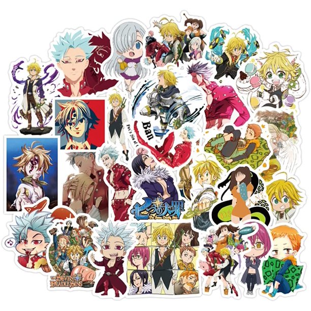 CPDD Cartoon Stickers Pack for Seven Deadly Sins|50 Pcs|Cute Anime ...