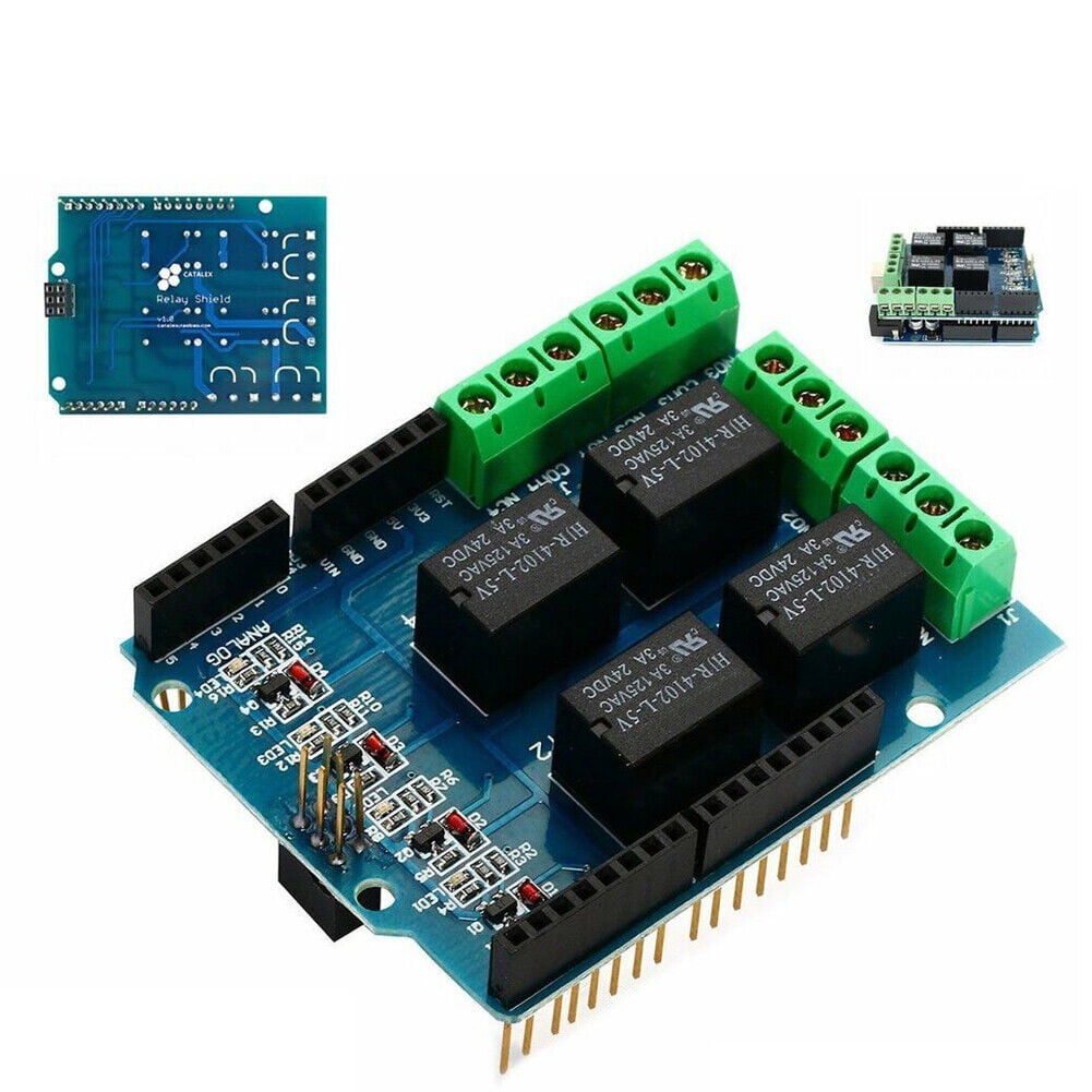 1PCS Four channel Relay Shield 5V 4 Channel Relay Shield Module For Arduino - Walmart.com