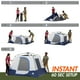 Ozark Trail 4-Person Instant Cabin Tent with LED Lighted Hub - Walmart.com