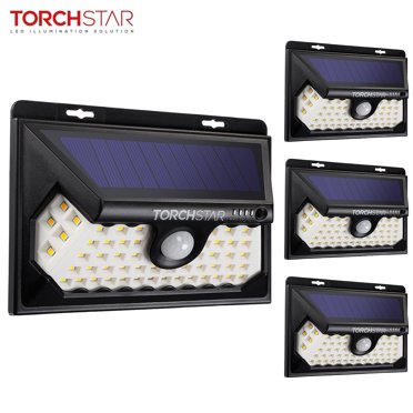 TORCHSTAR 58 LED Solar Motion Lights, Dusk to Dawn Wireless Solar ...