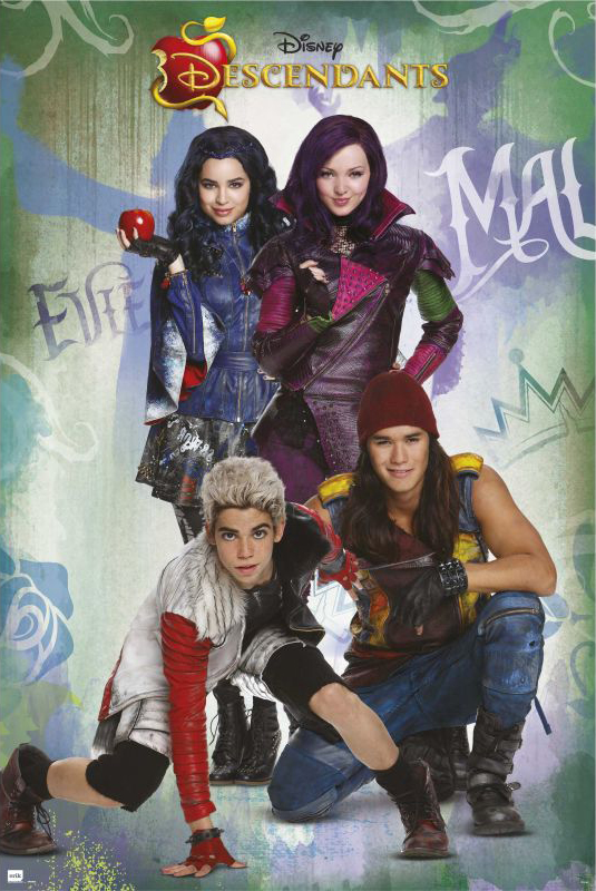 Descendants - Disney Movie Poster / Print (Characters) (Size: 24" x 36 ...
