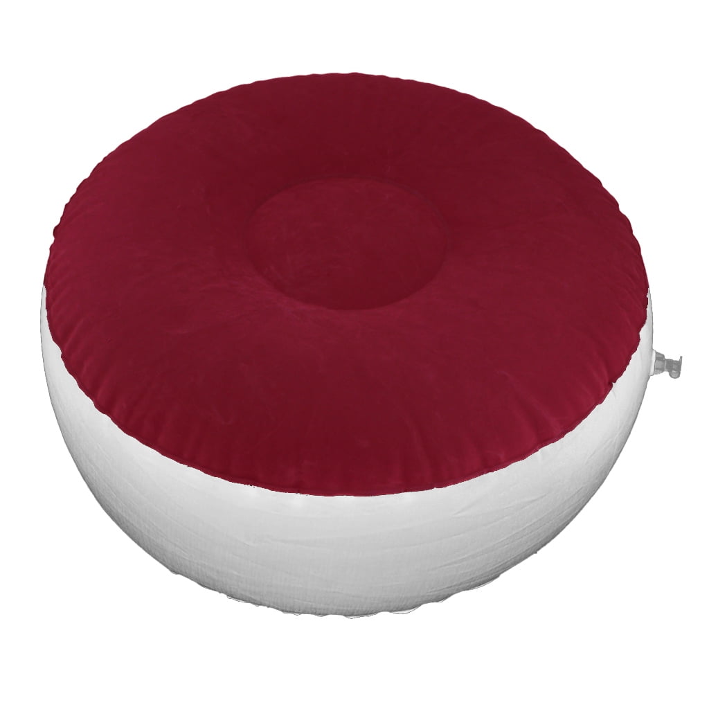 Foldable Inflatable Stool for Bedroom Bedside 24x13 Red - Walmart.com
