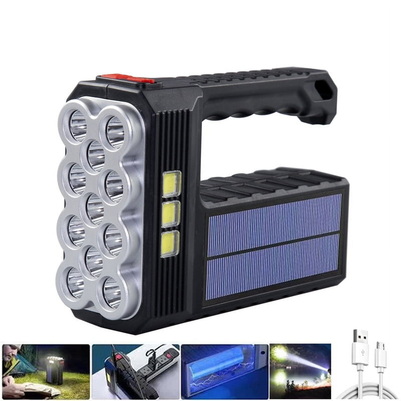 Mini linterna LED solar para acampar al aire libre, cargador USB ...
