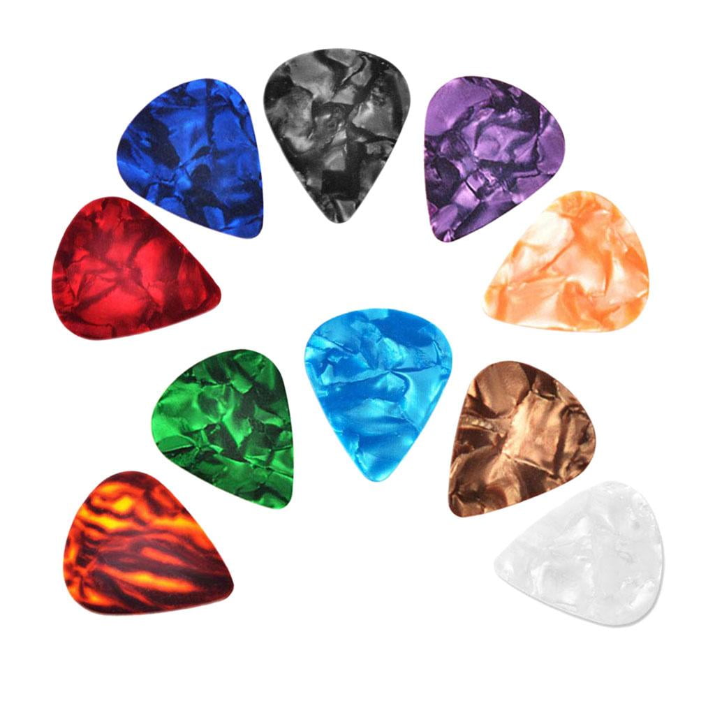 Assorted Color Guitar Picks Plectrums 10pcs for Musical Instrument 0 ...