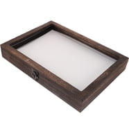 Carbonized Black Shadow Box Frame Real Glass Window Door with Hinge 5 x ...