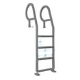 Heavy Duty Resin Above Ground Pool Ladder - Grey, Easy Install 3-Step ...