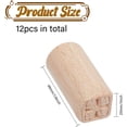 12pcs Floral Wooden Pottery Clay Stamp Set Column Wooden Stamps for ...