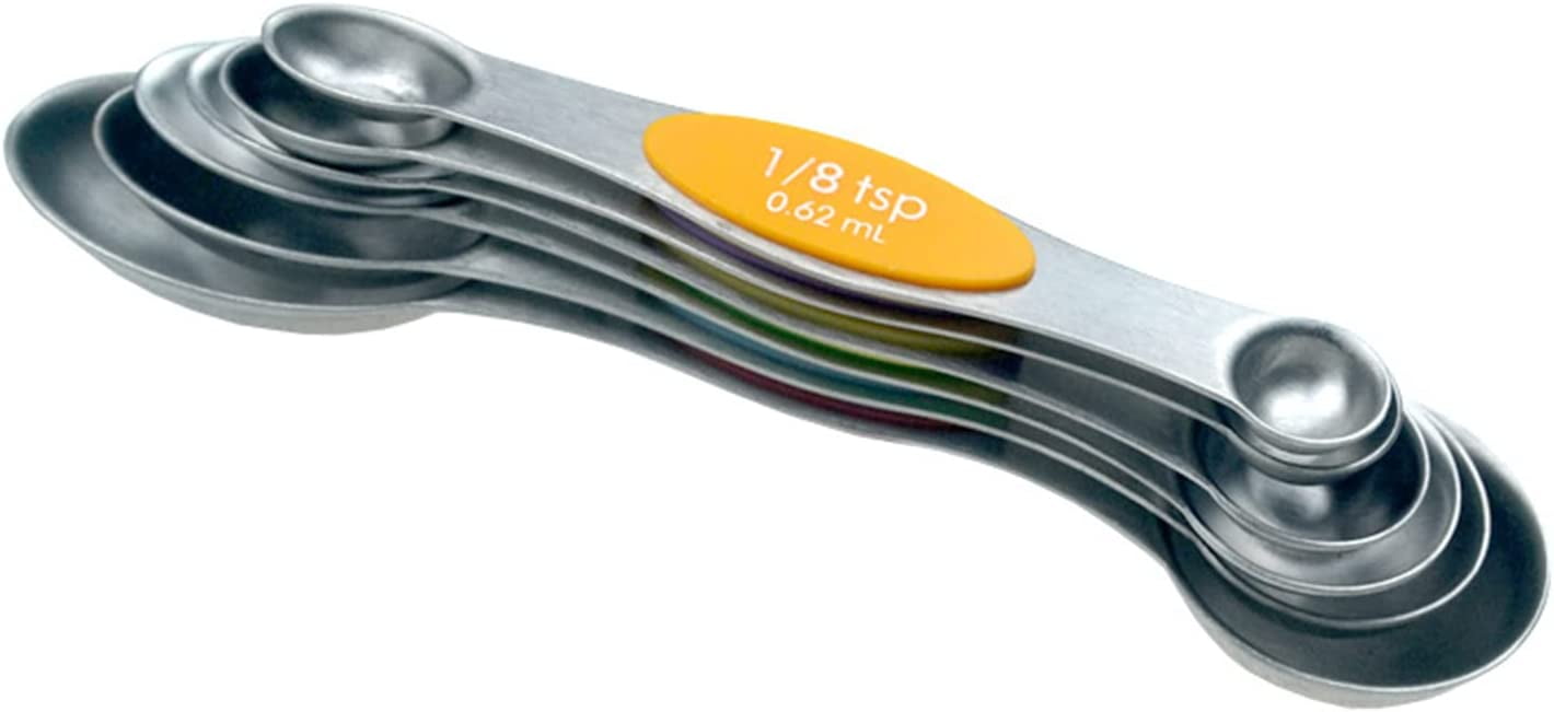 1 Set Magnetic Measuring Spoon Easy To Clean No Odor Home Bakers Chefs ...
