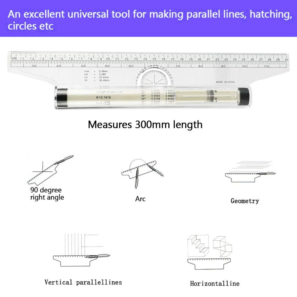 Regla paralela rodante Regla de rodillo paralelo profesional de 30 cm ...