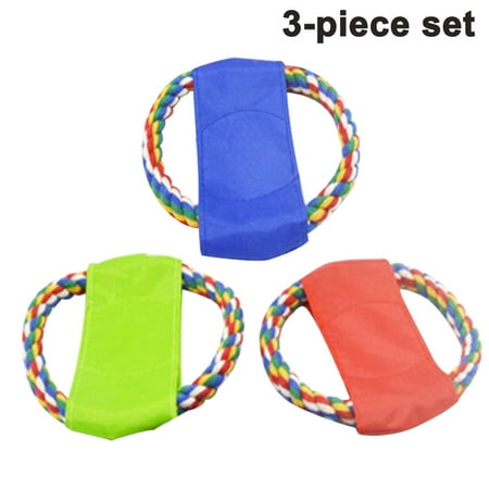 3-piece set Pet Dog Frisbee Pet Frisbee Toy Floating Leash Soft Small ...