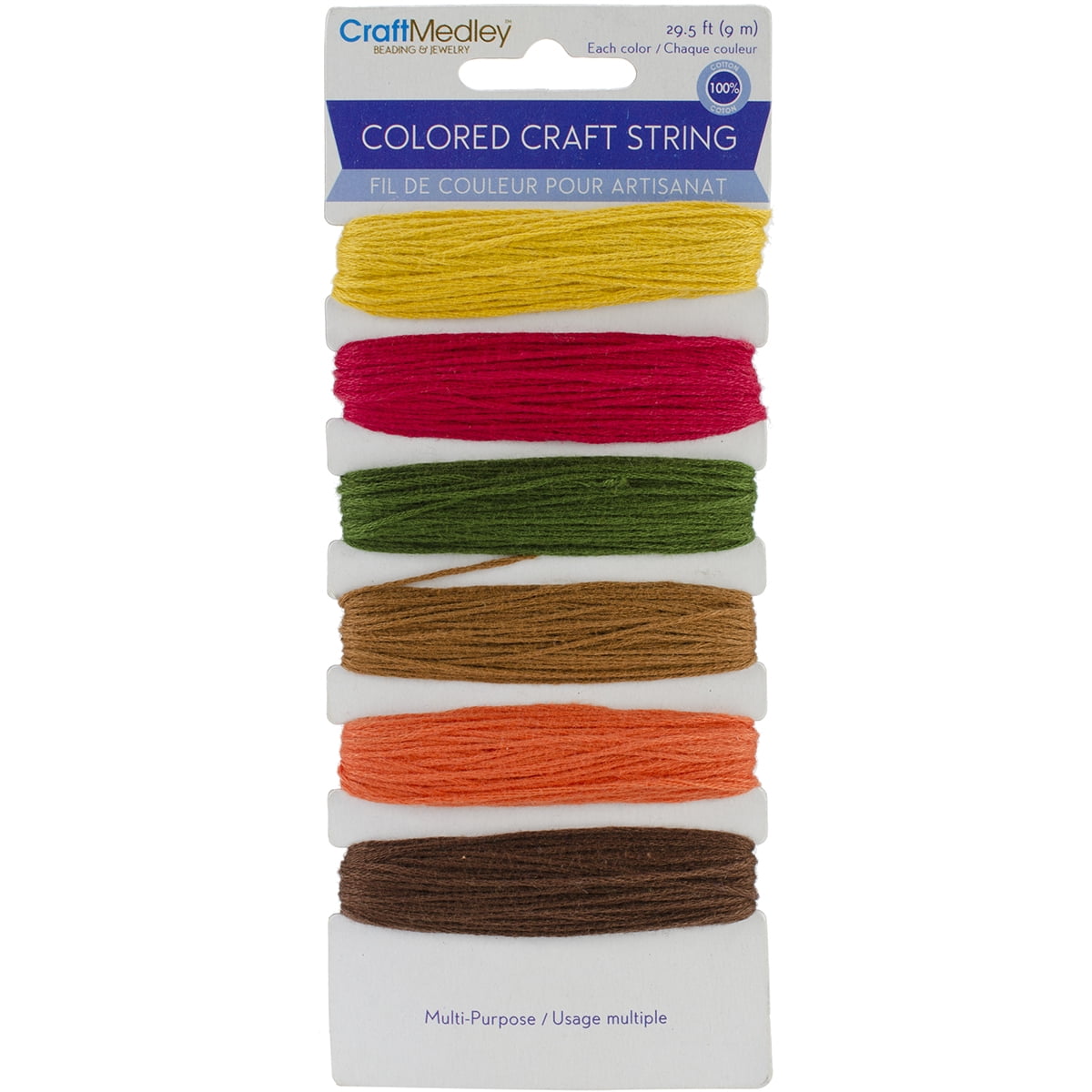 Multi Purpose Colored Craft String 29.5' Darks Gc019 D | Walmart Canada
