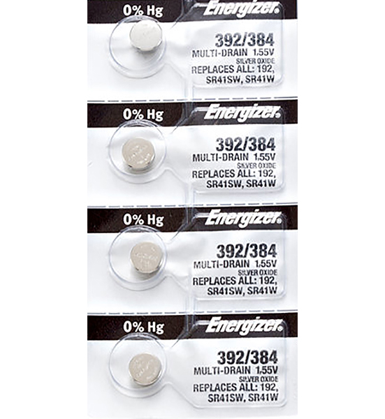 4 x Energizer 392 Watch Batteries, SR41W or 384 Battery | Walmart Canada