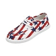 Women's Patriotic Star & Stripe Canvas Slip-On Shoes 4th of July Casual ...