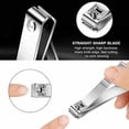 6 Pcs Silver Large Toenails Clippers Big Nail Clippers Straight Edge ...