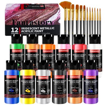 Metallic Rub-On Paint Palette - 7 Colors Kit #2 - Walmart.com