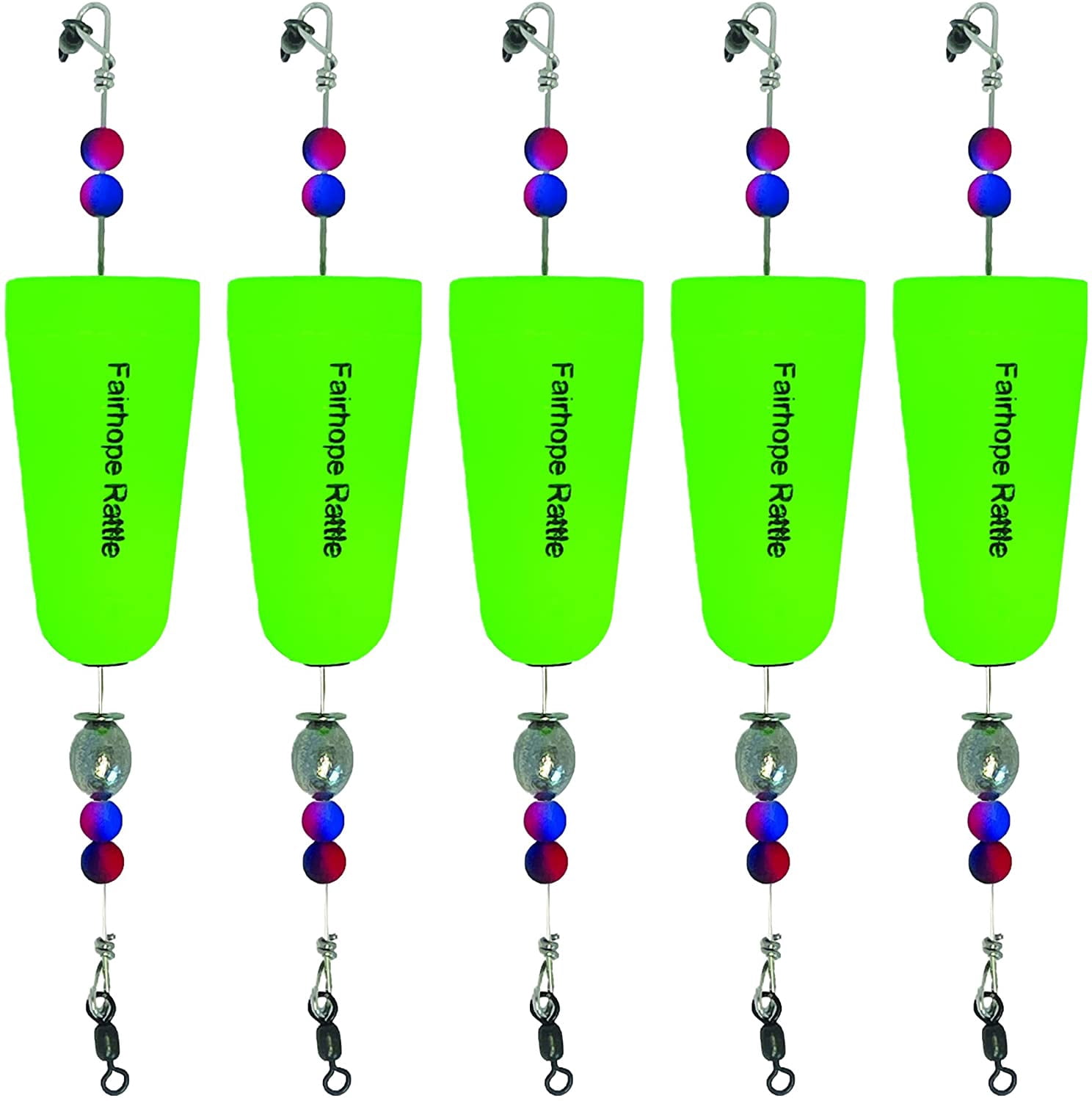 Fairhope Rattle, 5 Fishing Popping Corks 3 inch, Neon Green - Walmart.com