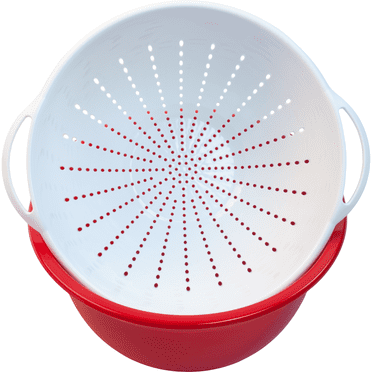 Chef Craft Select Plastic Deep Colander, 11x5 inch 5 quart, White ...