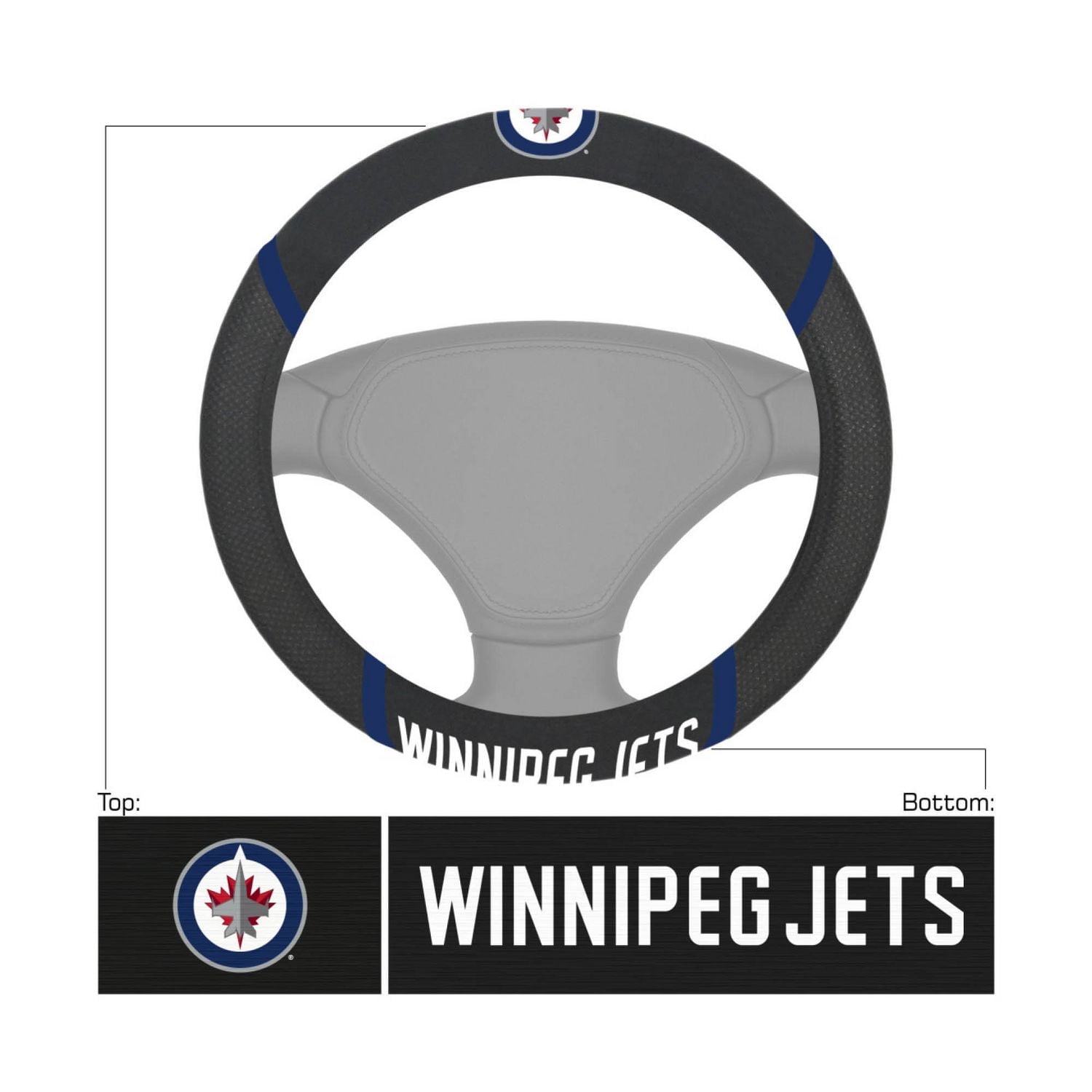 Click here for Fan Mats Nhl Winnipeg Jets Steering Wheel Cover prices