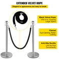 KFFKFF Crowd Control Posts, Set of 2 Posts, Post Kit with 5ft/1.5m ...