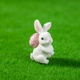 chaungfeng Easter Bunny Decoration - Mini Resin Rabbit Figurines with ...