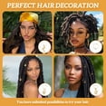 DESIGNICE Hair Braid Rings Hair Cuffs Set,Metal Hair Jewelry for Braids ...