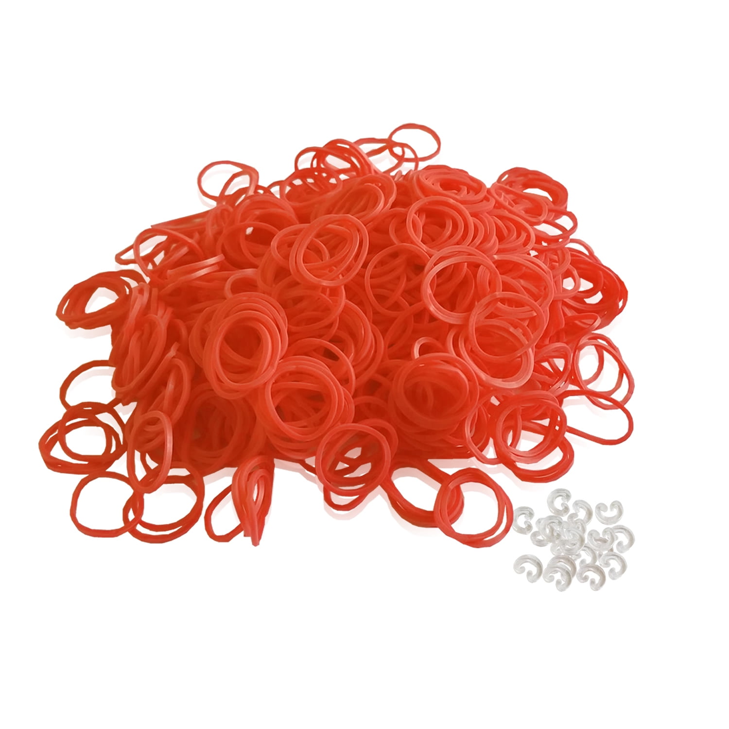 600 Refillable ORANGE Rubber Loom Band for Bracelet Necklace DIY ...