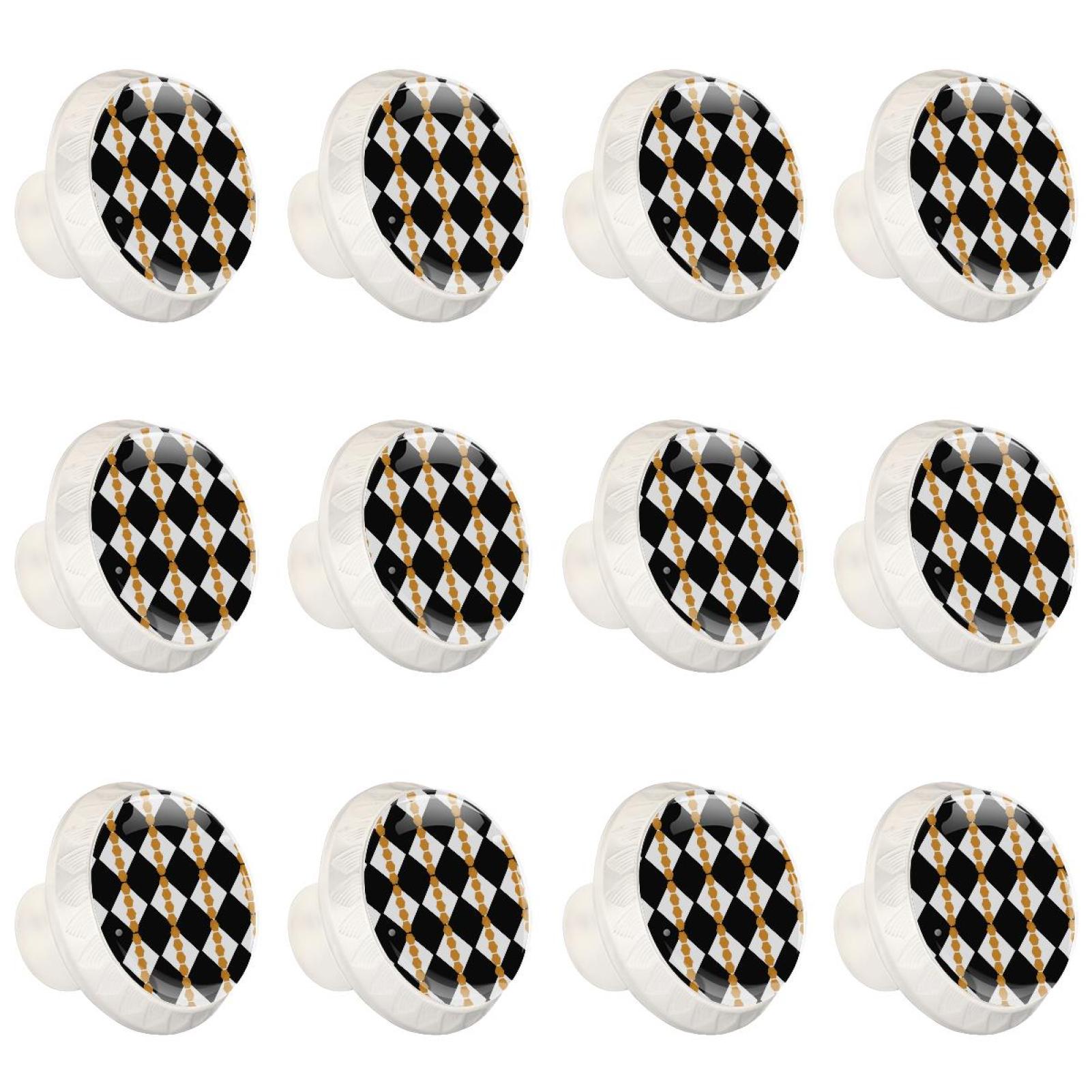 12 Pcs Lattice Knobs for Kitchen Cabinet Cupboard Dresser Bookcase ...