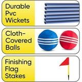 Giant Kick Croquet Game Set | Includes Inflatable Croquet Balls ...