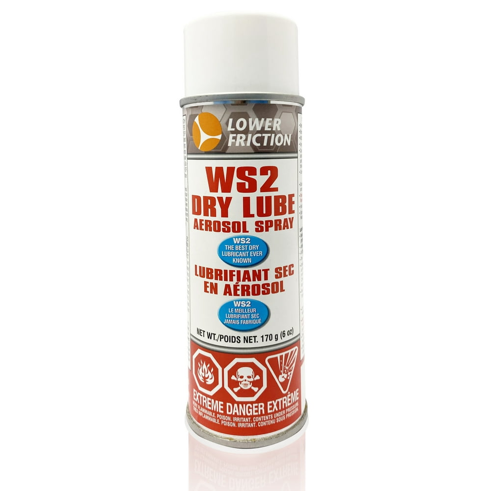 LOWER FRICTION MK-WS2-SP Tungsten Disulfide Dry Lubricant Aerosol Spray ...