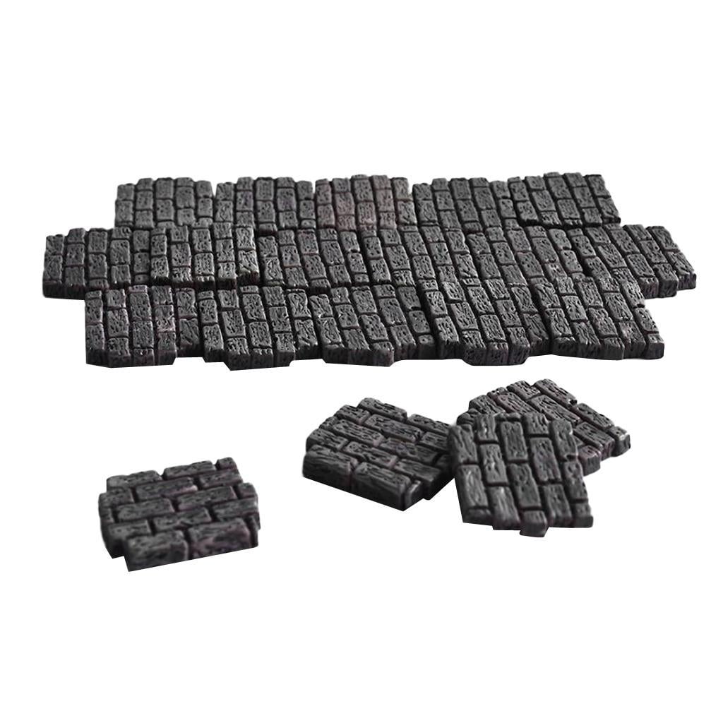 Set of 20 Resin Bricks Craft for Dollhouse, Diorama Landscaping ...
