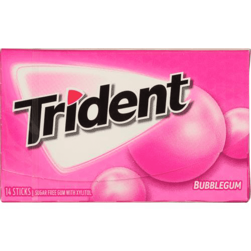 Trident Bubblegum Single (Pack of 10) - Walmart.com
