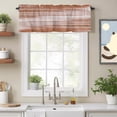 Brown Red Gradient Window Valance for Kitchen, Minimalist Sea Waves ...