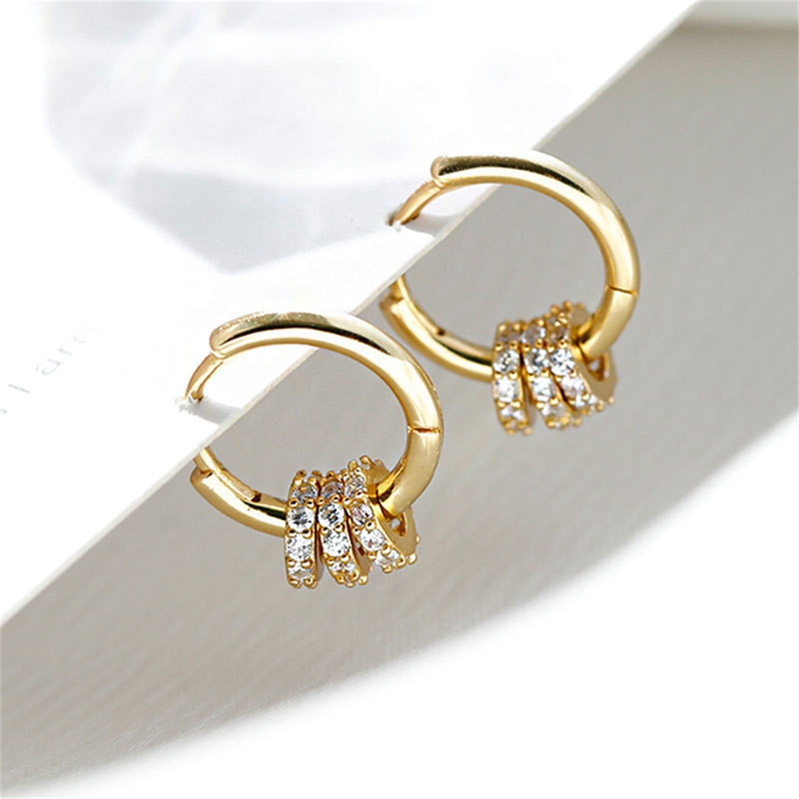 Click here for Topllc Earrings Cubic-Zirconia Sil-Ver Plating Cir... prices