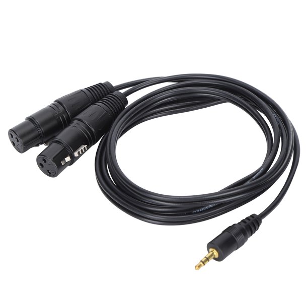 Noref XLR To 1/8 Inch Cord,XLR Female To 1/8 Inch Cable,JORINDO Dual Female XLR To 3.5mm Y ...