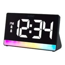 Mainstays Black Electric Digital Deep Sleep Alarm Clock with Large 1.4 ...