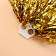 GOOHOCHY Chunky Gold Rings Cheerleading Hand Flower Glossy Pom Poms ...