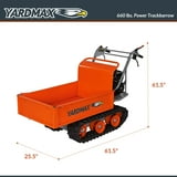 YARDMAX YD8203 Track Barrow 4.0 Cu ft/660 lb Capacity steel Wheelbarrow ...