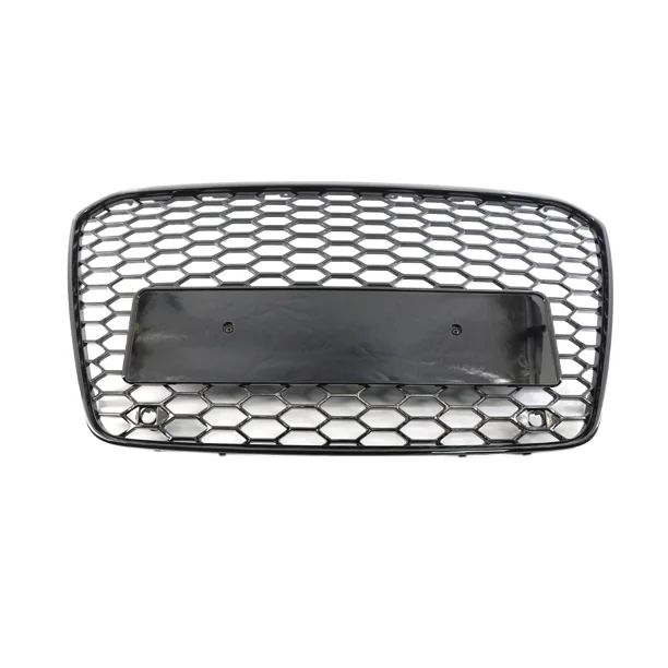 RS5 Style Car Front Bumper Grille Sport Hex Mesh Honeycomb Hood Racing ...