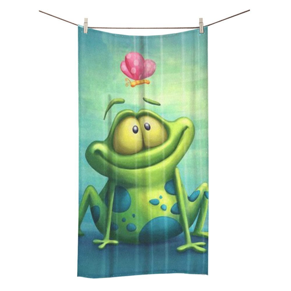 MYPOP Frog Shower Towel Bathroom Bath Towel 30x56 inches - Walmart.com