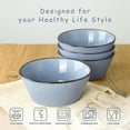 Free Shipping! Famiware Annecy Blue Dish Set for 4, 12 Pieces Stoneware ...