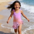 CAIXIA Girls One Piece Swimsuit Kids Bathing Suit Adjustable Wide ...