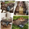 Countryside Barn Door Table Cloth 52x70in, Waterproof Rectangle ...